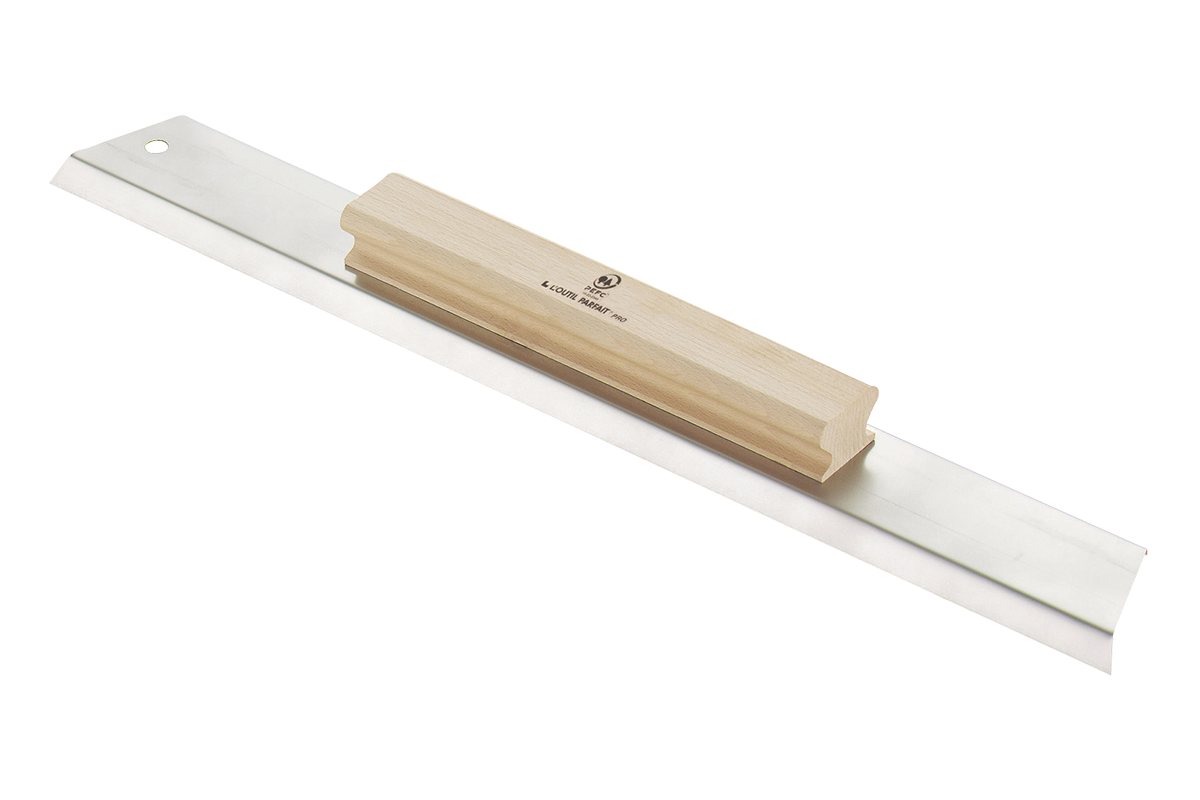 Curved stainless steel ruler